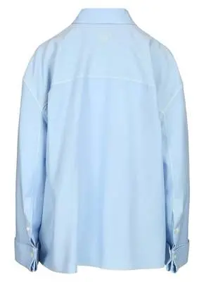 Loewe Wool And Silk Shirt With Side Drapes
