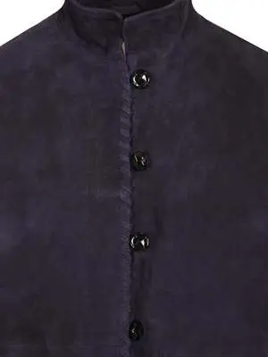 BLAZÉ MILANO Suede Oversized Jacket - Blue