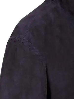 BLAZÉ MILANO Suede Oversized Jacket - Blue