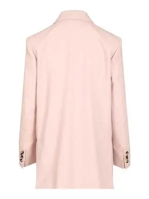 Max Mara Ombròsa Double-breasted Blazer In Wool, Mohair, And Silk Blend - Multicolor