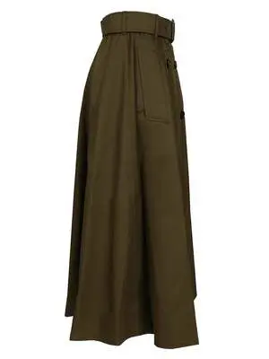 Burberry Midi Trench Skirt
