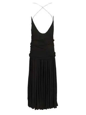 Jacquemus Abiha Gathered Jersey Maxi Dress