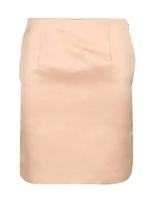 Chloé Short Pencil Skirt In Technical Duchess Satin