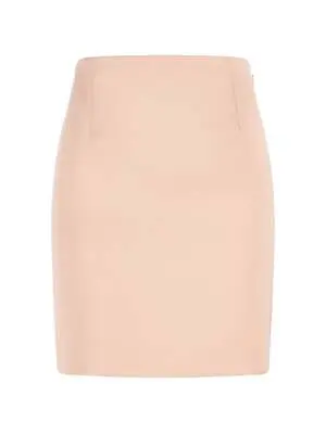 Chloé Short Pencil Skirt In Technical Duchess Satin