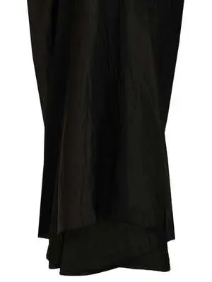 Rick Owens Combo Long Satin Dress With Sheer Panels