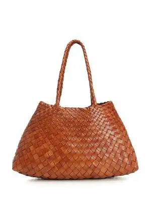 Dragon Diffusion Santa Croce Woven Leather Tote Bag