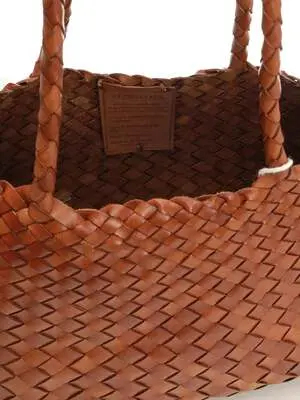 Dragon Diffusion Santa Croce Woven Leather Tote Bag