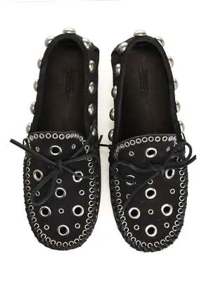 Isabel Marant Étoile Suede Eyelets Moccasin
