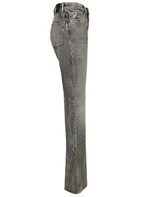 Acne Studios High Waisted Tie-dye Denim Jeans - Blue