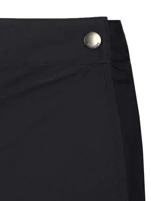 Burberry Pleated Wrap Mini Skirt With Equestrian Knight Design