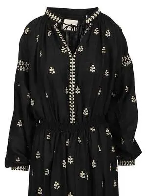 Isabel Marant Étoile Tussar Silk Embroidered Dress