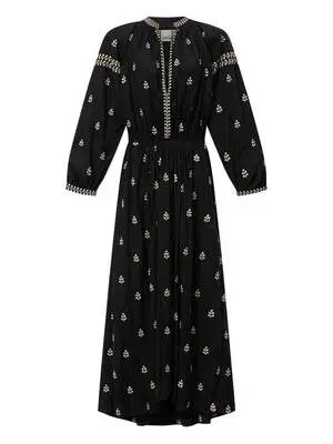 Isabel Marant Étoile Tussar Silk Embroidered Dress