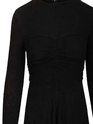 Isabel Marant Étoile Long Sleeve Ruched Bodice Asymmetrical Dress