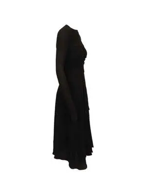 Isabel Marant Étoile Long Sleeve Ruched Bodice Asymmetrical Dress