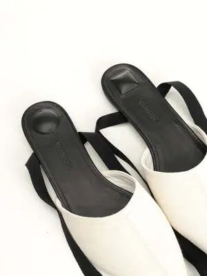 Jacquemus Canvas Espadrille Mules With Ankle Laces