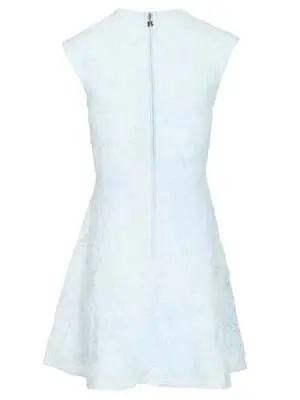 ROTATE BY BIRGER CHRISTENSEN Sleeveless Mesh Mini Dress With Floral Pattern