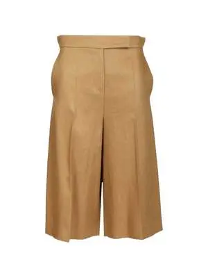 Max Mara Linen Twill Bermuda Shorts