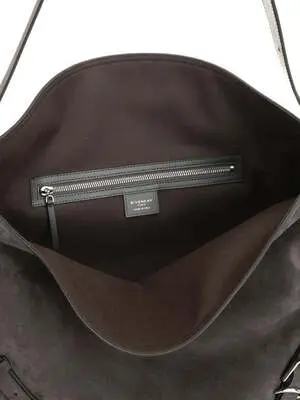 Givenchy Voyou Large Suede Shoulder Bag - Gray