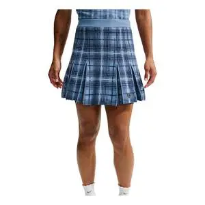 Nike Fairway Fresh Plaid Sweater Skirt - Work Blue/white