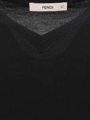 Fendi V-neck Merino Wool Sweater