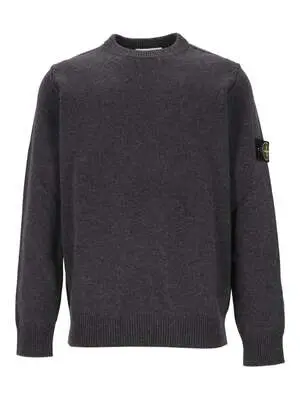 Stone Island Lambswool Crew Neck Sweater - Gray