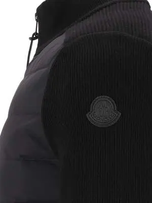 Moncler Quilted Knit Zip Jacket