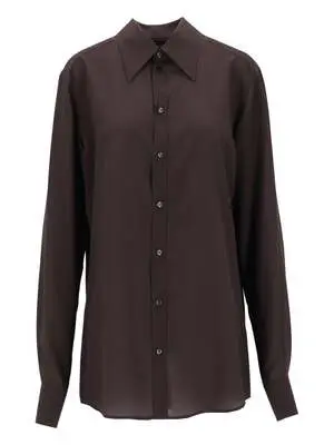 Dolce & Gabbana Shirt In Silk Crêpe De Chine