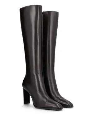 Saint Laurent Venetia Boots In Smooth Leather
