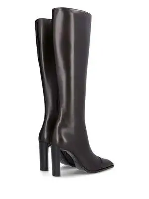 Saint Laurent Venetia Boots In Smooth Leather