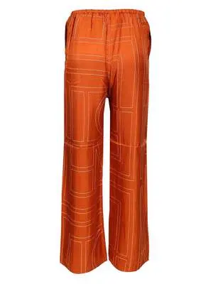 TOTEME Monogram Pajama Pants - Orange