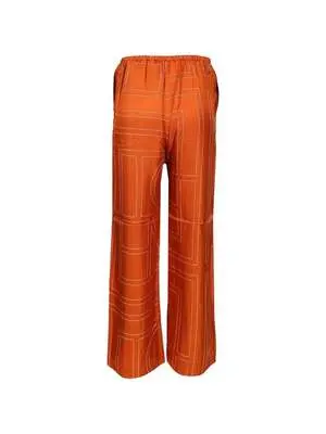 TOTEME Monogram Pajama Pants - Orange