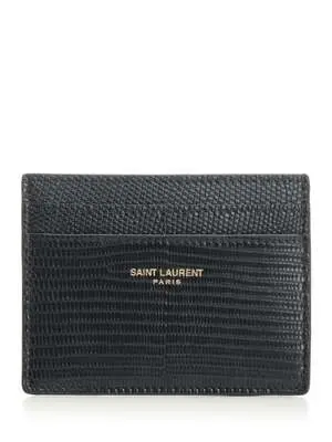 Saint Laurent Saint Laurent Women Saint Laurent Paris Signature Card Holder Black