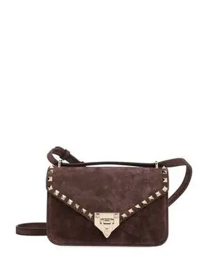 Valentino Garavani Small Rockstud Bag - Brown