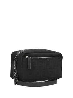 Fendi Compact Beauty Case Ff Zucca Jacquard - Black