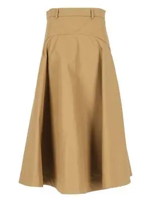 Balenciaga Cotton A-line Skirt