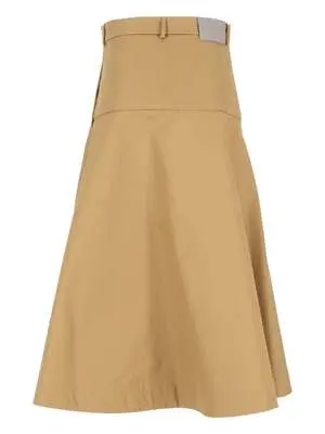 Balenciaga Cotton A-line Skirt
