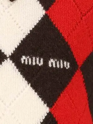 Miu Miu Argyle Cardigan