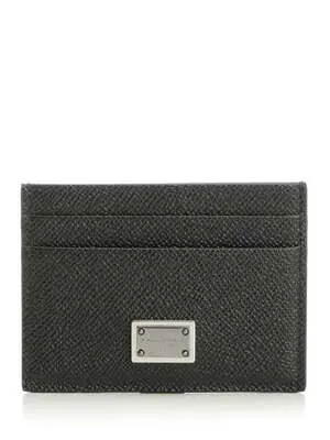 Dolce & Gabbana Leather Card Holder - Black