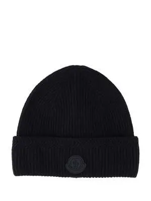 Moncler Cashmere Blend Hat - Black