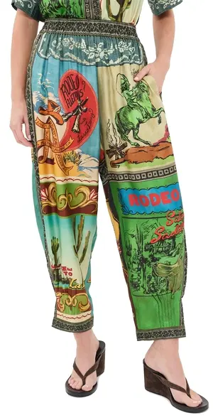 ALEMAIS Ace Tapered Silk Pants