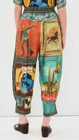 ALEMAIS Ace Tapered Silk Pants