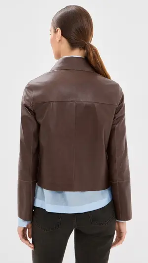 ARMA Vintage Lamb Leather Cropped Jacket