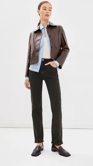 ARMA Vintage Lamb Leather Cropped Jacket