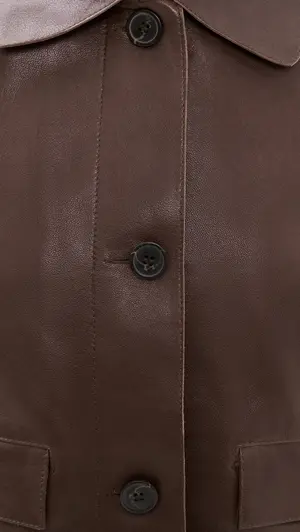 ARMA Vintage Lamb Leather Cropped Jacket