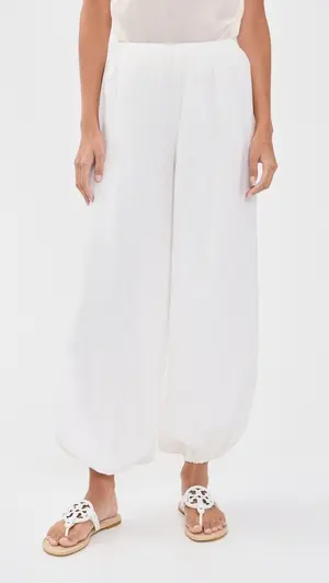Faithfull The Brand Kortez Linen Balloon Pants - White