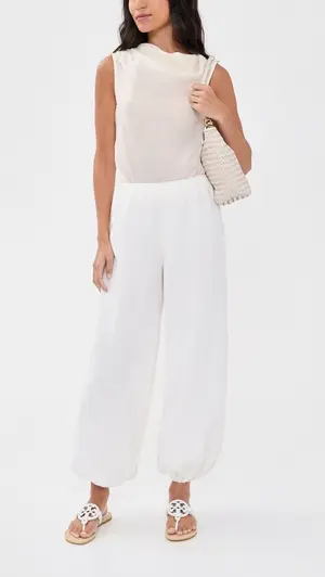 Faithfull The Brand Kortez Linen Balloon Pants - White