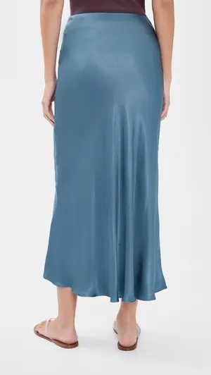 Rails Anya Satin Midi Skirt