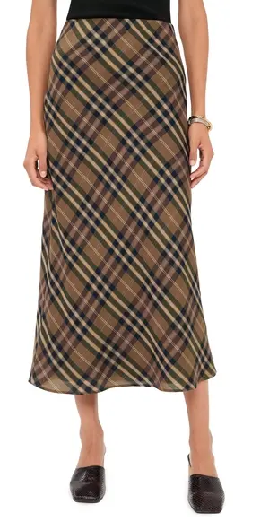 Joe's Jeans The Ines Midi Skirt - Camel Plaid