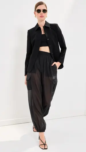 LE BOP Organza Cargo Pants