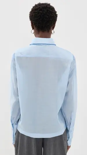 THE LATEST Ciara Muslin Button-down Shirt